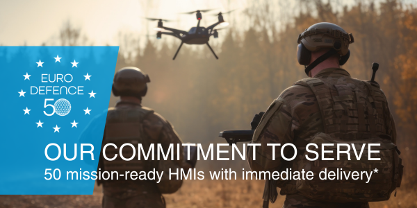 50 COTS HMI certificati | Euro Defence 50 by APEM